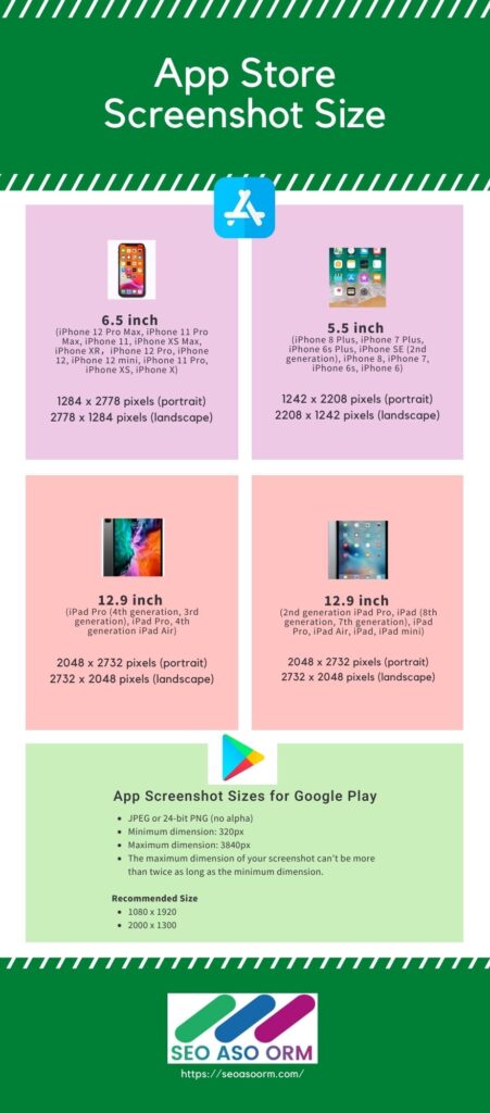 App Screenshot Sizes for App Store & Google Play (2022)